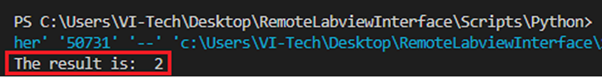 Remote LabVIEW call from Python | VI Technologies
